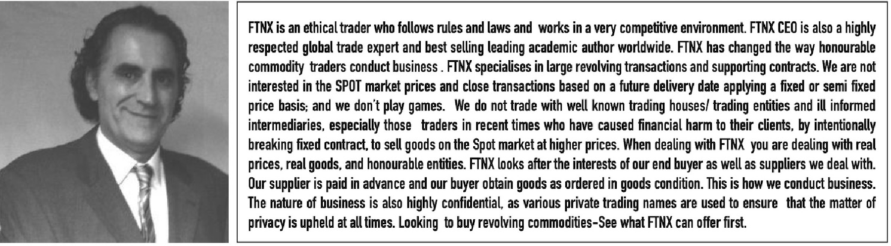 FTNX Intermediary commodity Exchange 2025